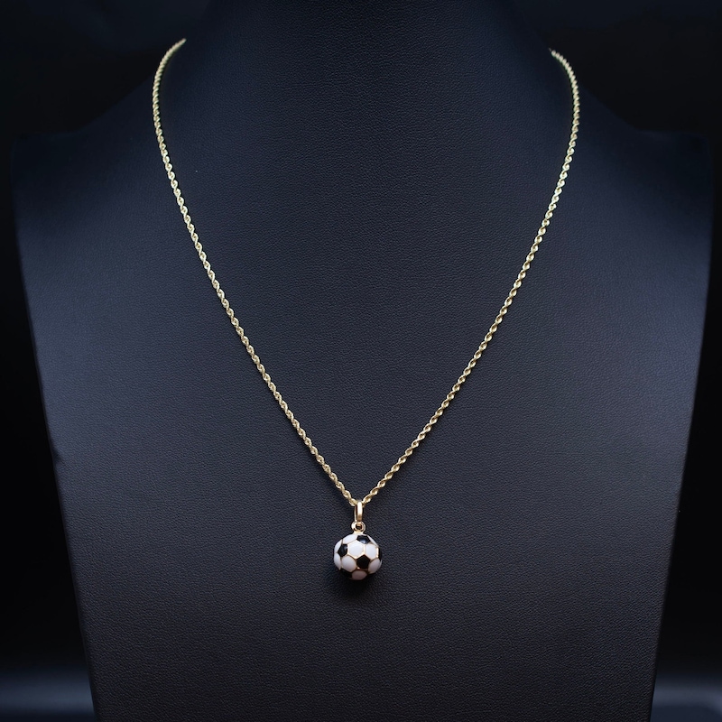 Soccer Ball 14k Charm - Etsy