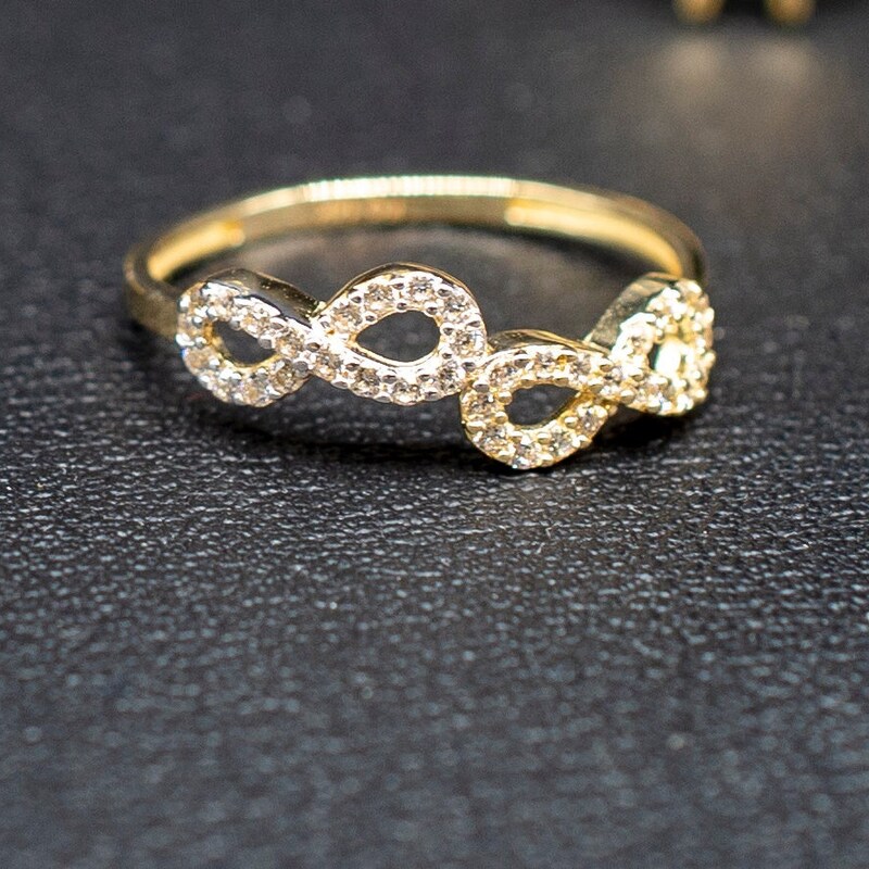 Gold Infinity Ring - Etsy
