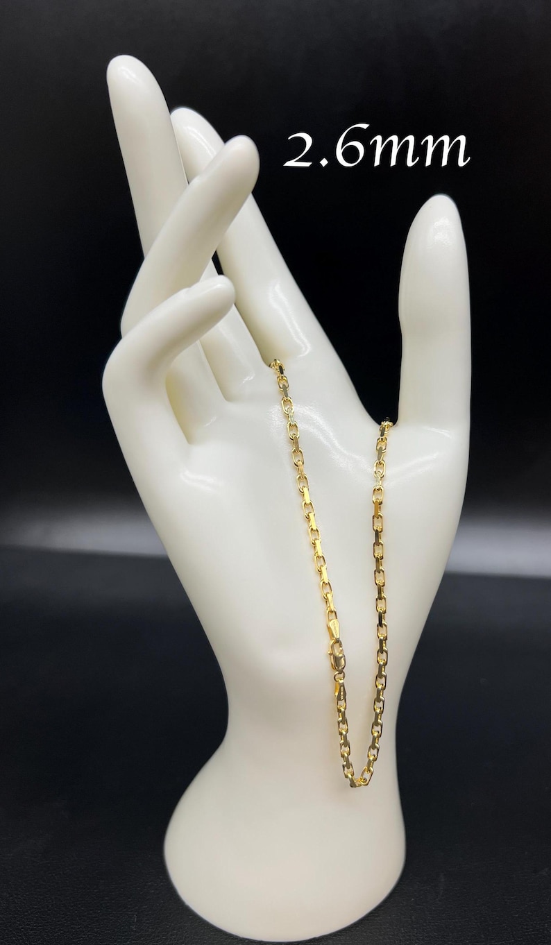 14k SOLID Gold French Cable Chain, 1.3mm-2.6mm Women Necklace, 14k ...
