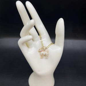 14k Real Gold GOAT Necklace,14k Real SOLID Gold G.O.A.T Charm, 14k Gold ...