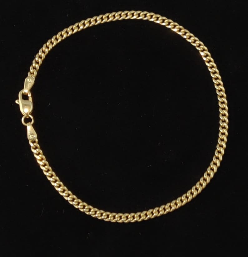 10k Real Gold Miami Cuban Link Chain Necklace and Bracelet - Etsy