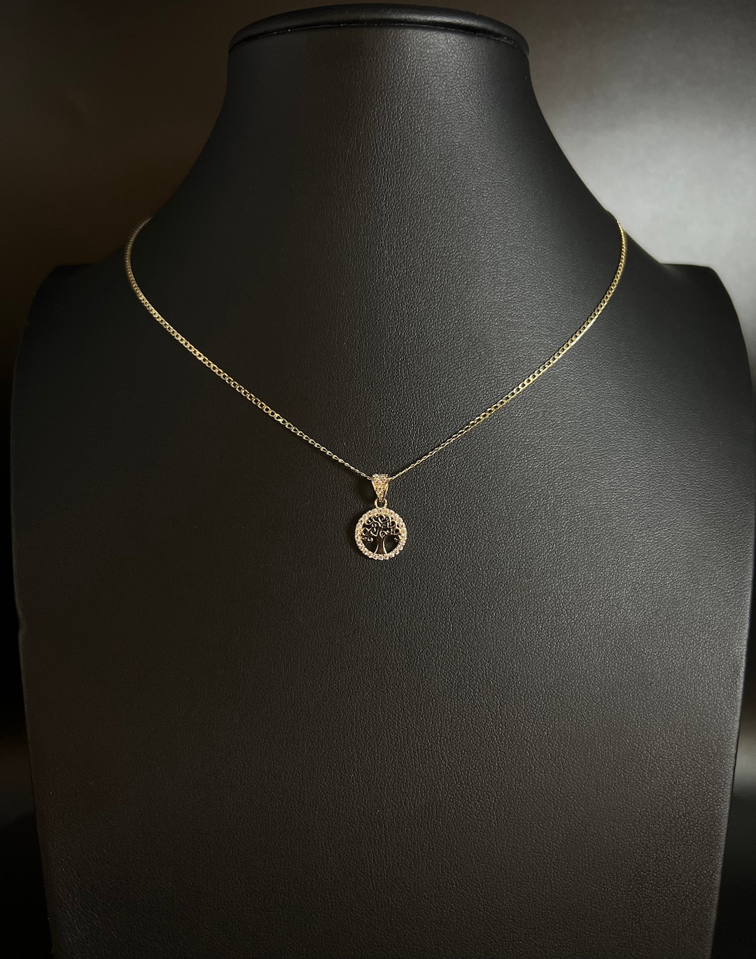 14k Real Gold Tree of Life Necklace,14k Real SOLID Gold Tree of Life ...