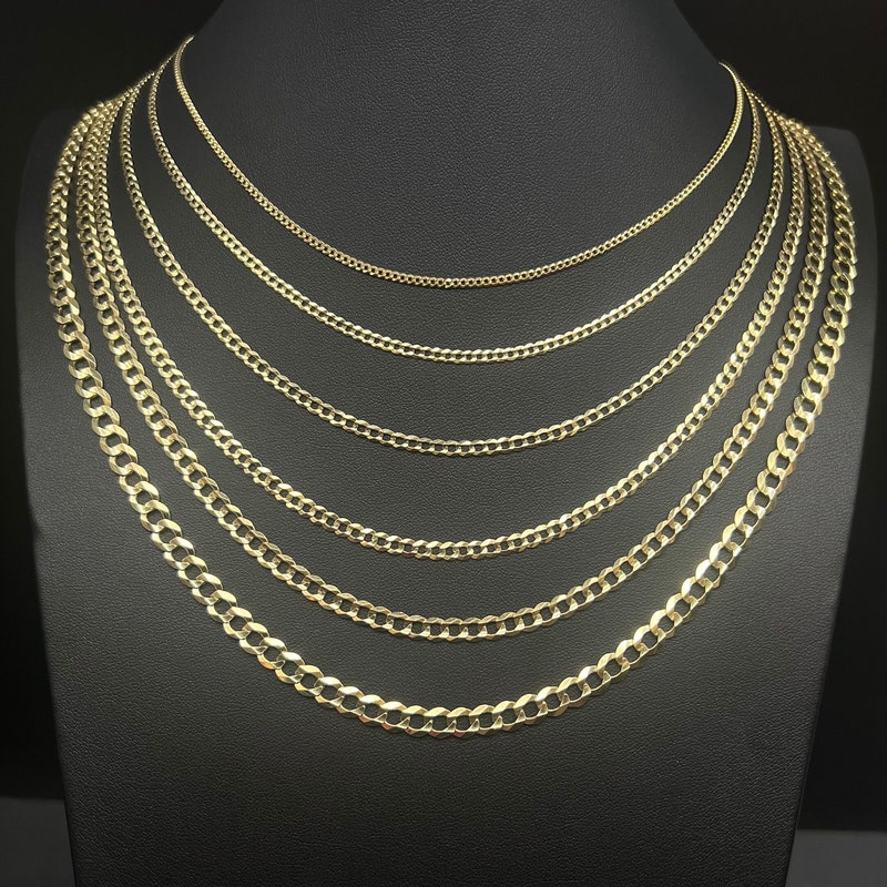 Solid 10k Cuban Curb - Etsy UK