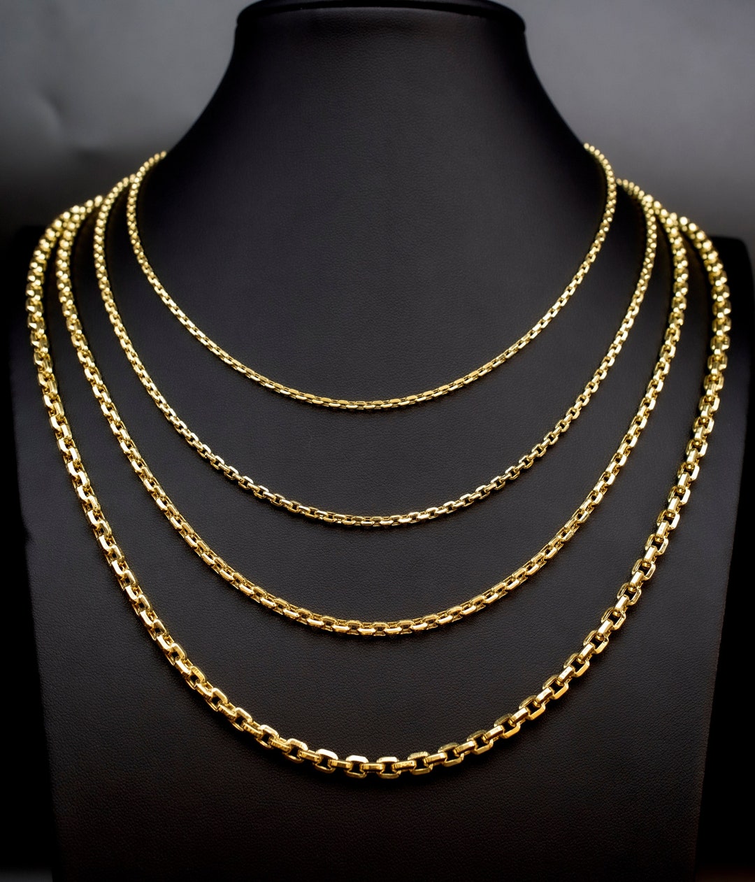 10K Real Gold Rolo Chain, 10k Diamond Cut Round Rolo Chain, 10k Rolo ...