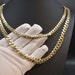 14k Real Gold Miami Cuban Link Chain With Box Lock Necklace, 8 Mm and ...