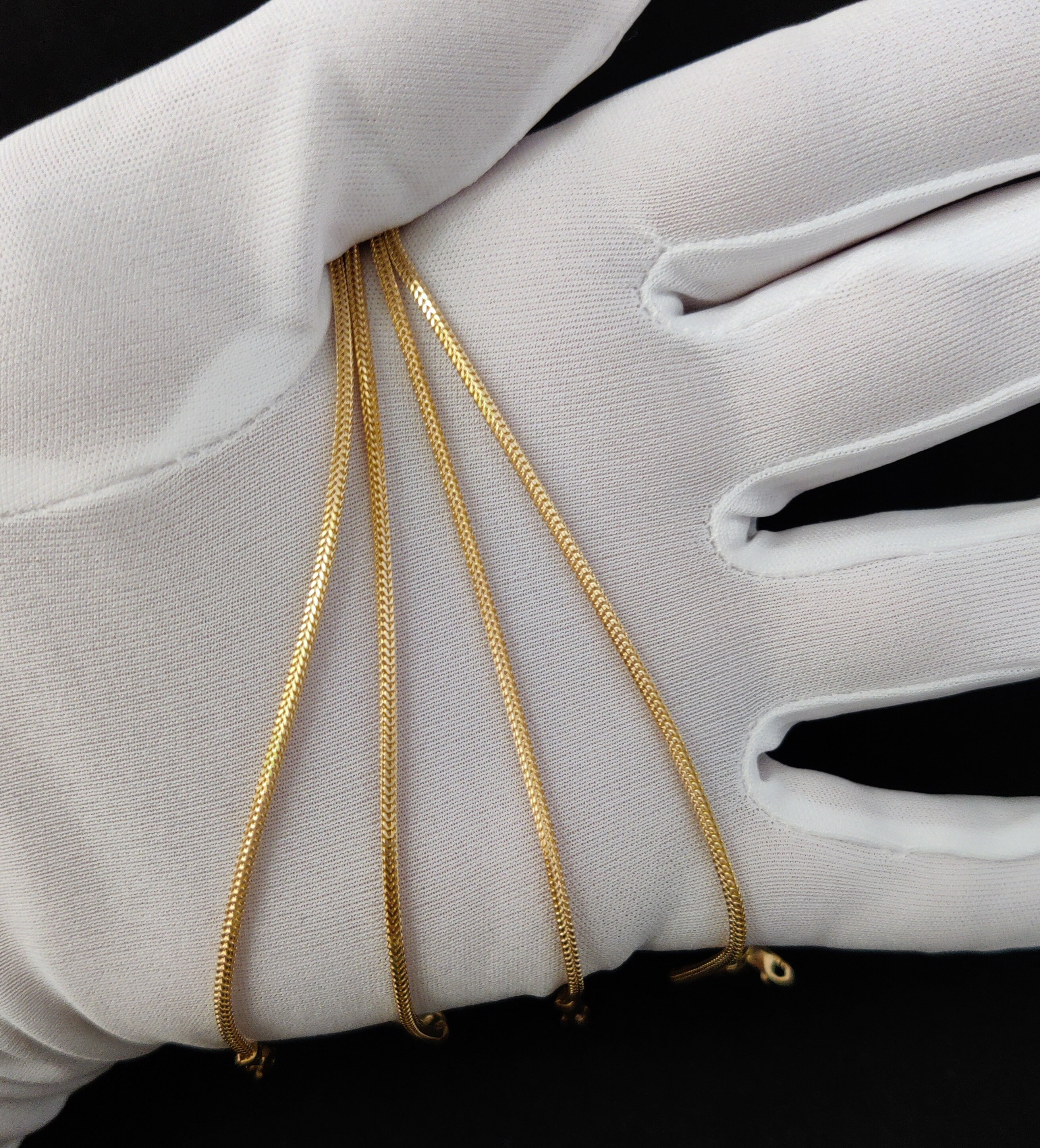 Real 10K Gold Snake Chain Bracelet 10K Gold Braceletwomen - Etsy