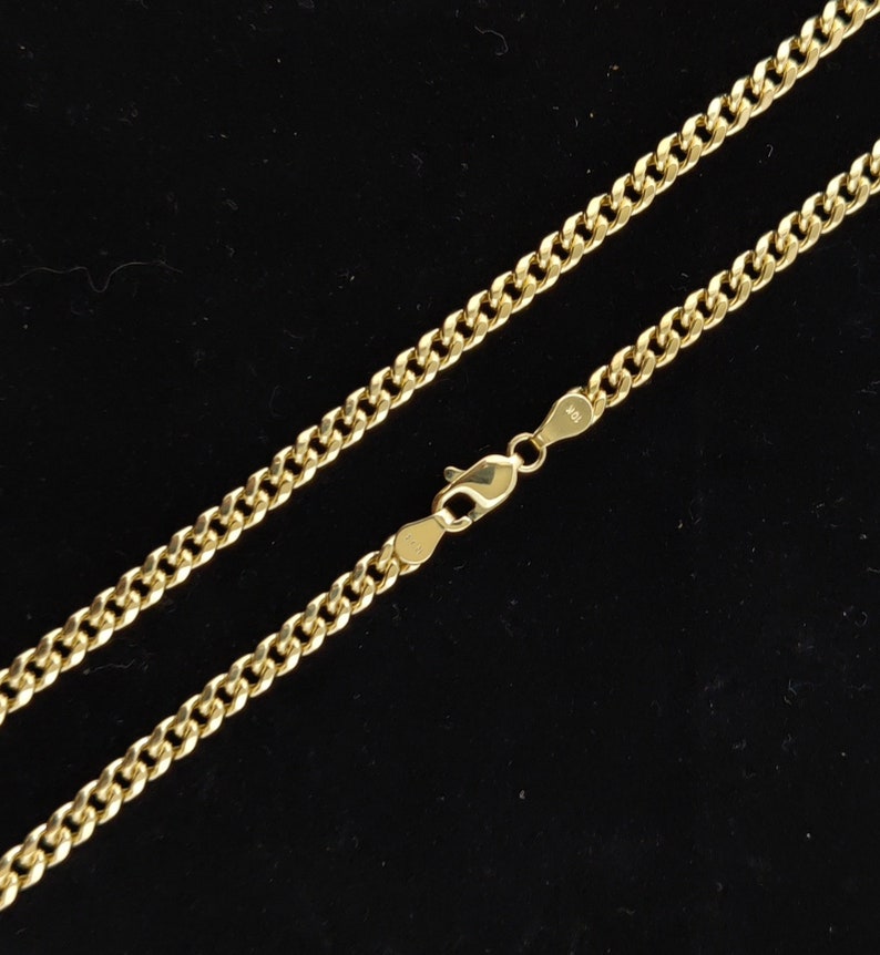 10k Real Gold Miami Cuban Link Chain Necklace and Bracelet - Etsy