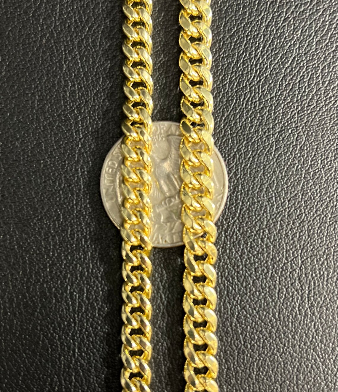 14k Yellow Gold 6.2mm Miami Cuban Chain Bracelet Box Clasp - Etsy