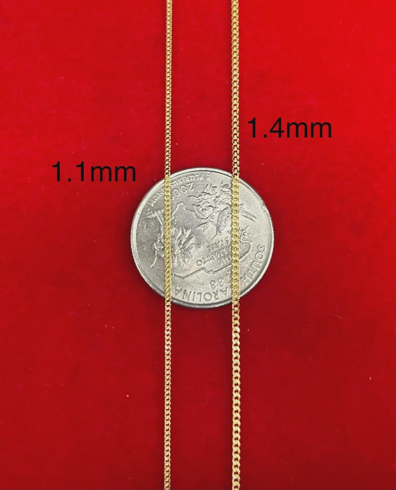 14k SOLID Gold Miami Cuban Link Chain Necklace 1.1mm - 7mm, Real 14K ...