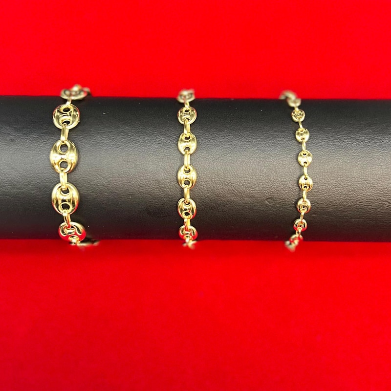 Bangle 10k Gold Bracelet - Etsy