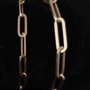 14k Yellow Gold Fancy Paperclip Chain Necklace Bracelet 2.8mm - Etsy