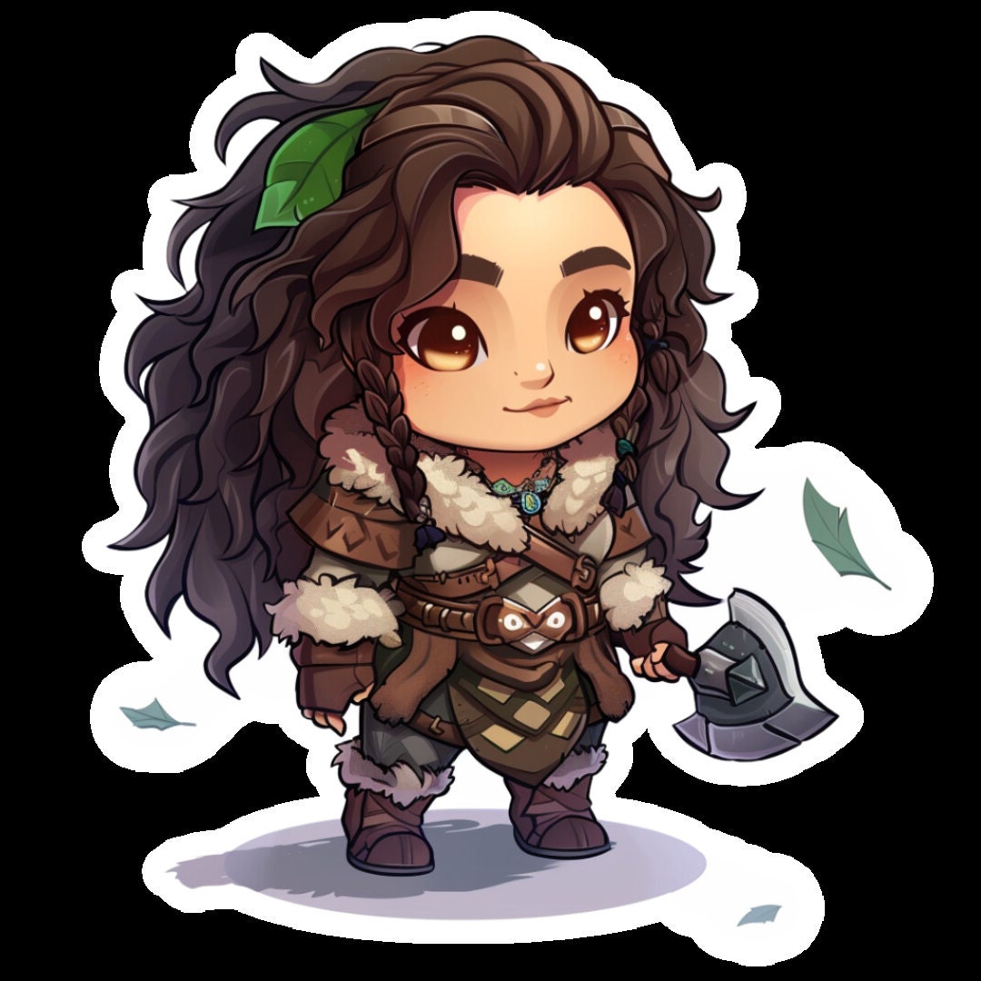Druid Stickers / Images, Chibi Style - Etsy