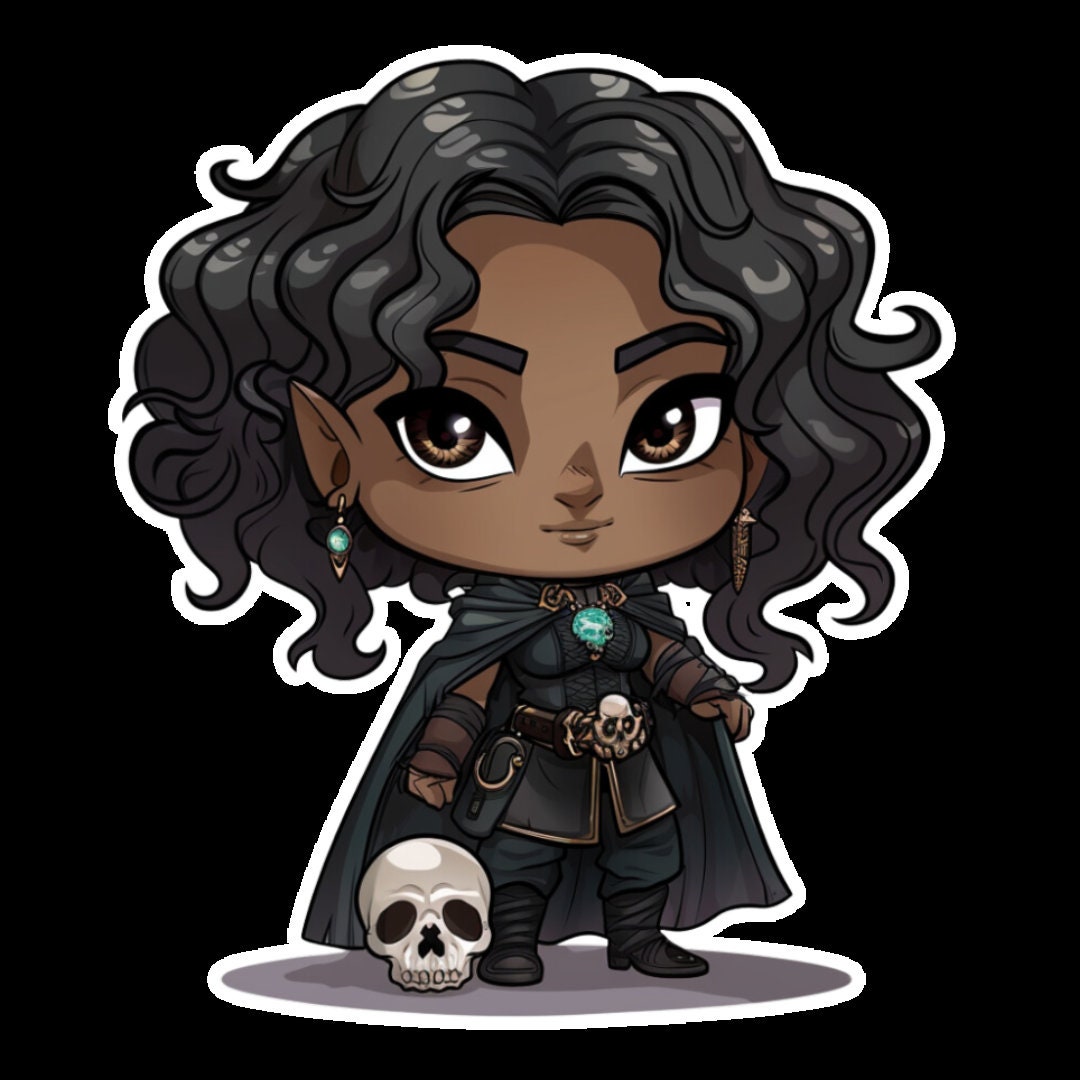 Necromancer Stickers / Images, Chibi Style - Etsy