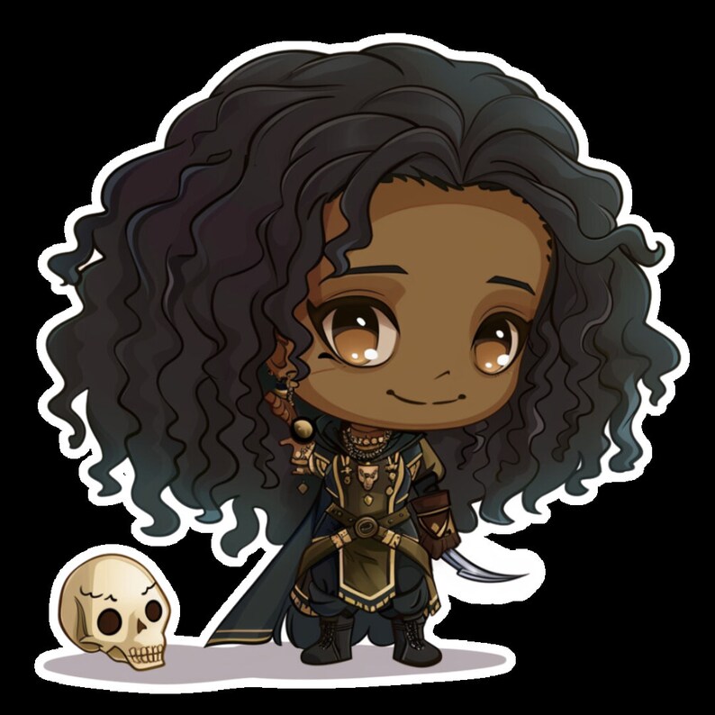 Necromancer Stickers / Images, Chibi Style - Etsy