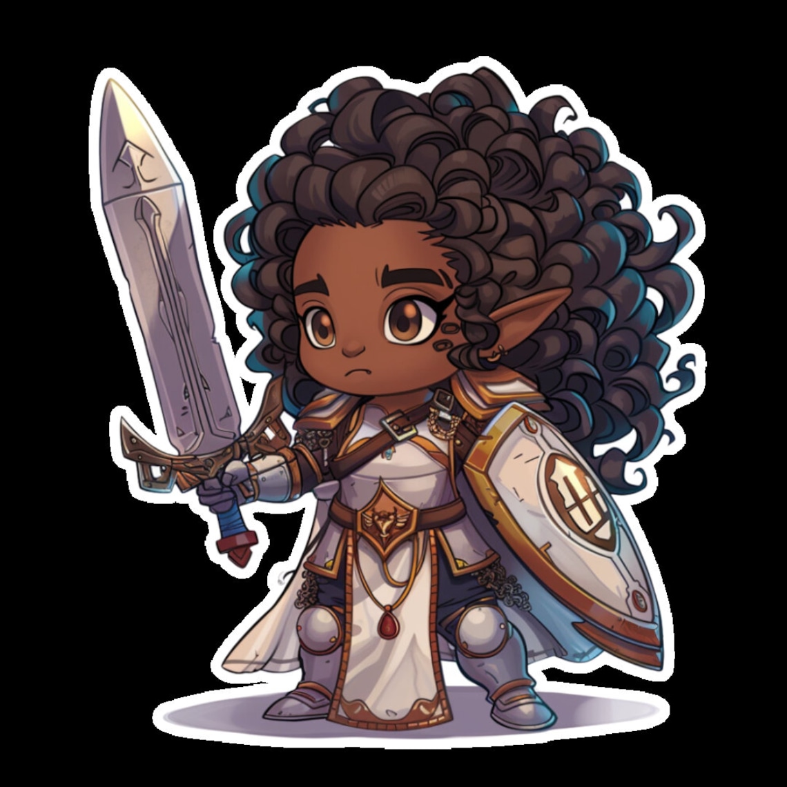 Cleric Stickers / Images, Chibi Style - Etsy