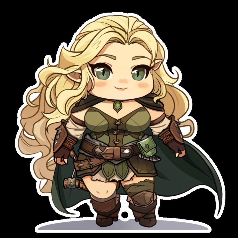 Druid Stickers / Images, Chibi Style - Etsy