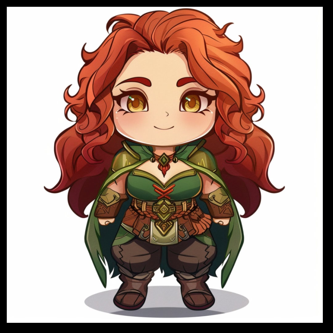 Druid Stickers / Images, Chibi Style - Etsy
