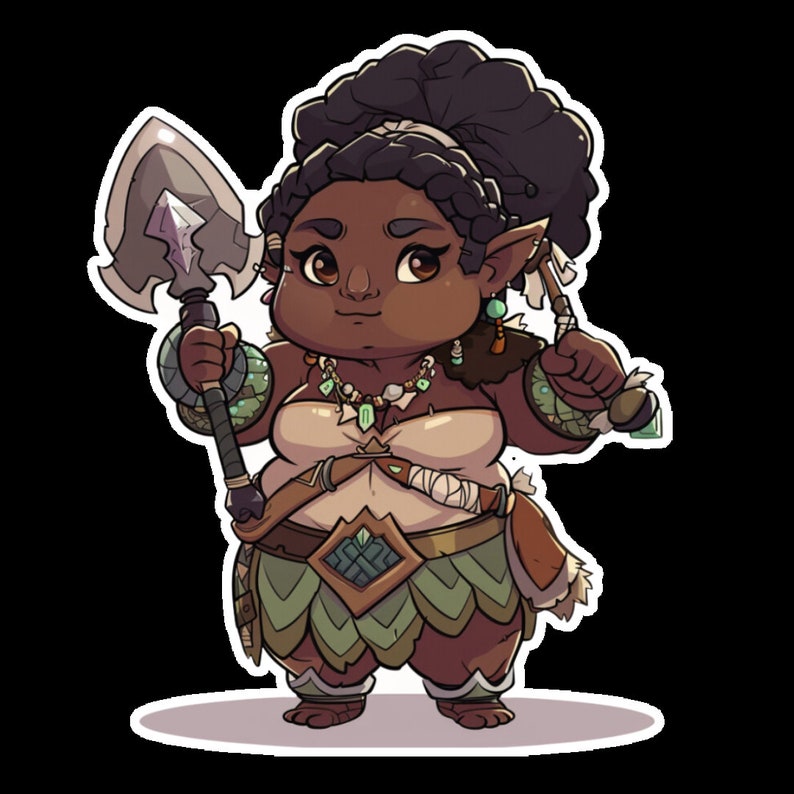 Druid Stickers / Images, Chibi Style - Etsy