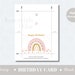 Boho Rainbow Birthday Card | Rainbow Birthday Party | Modern Rainbow ...