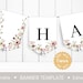 Wildflower Editable Banner Template | Wildflower Birthday | Custom ...