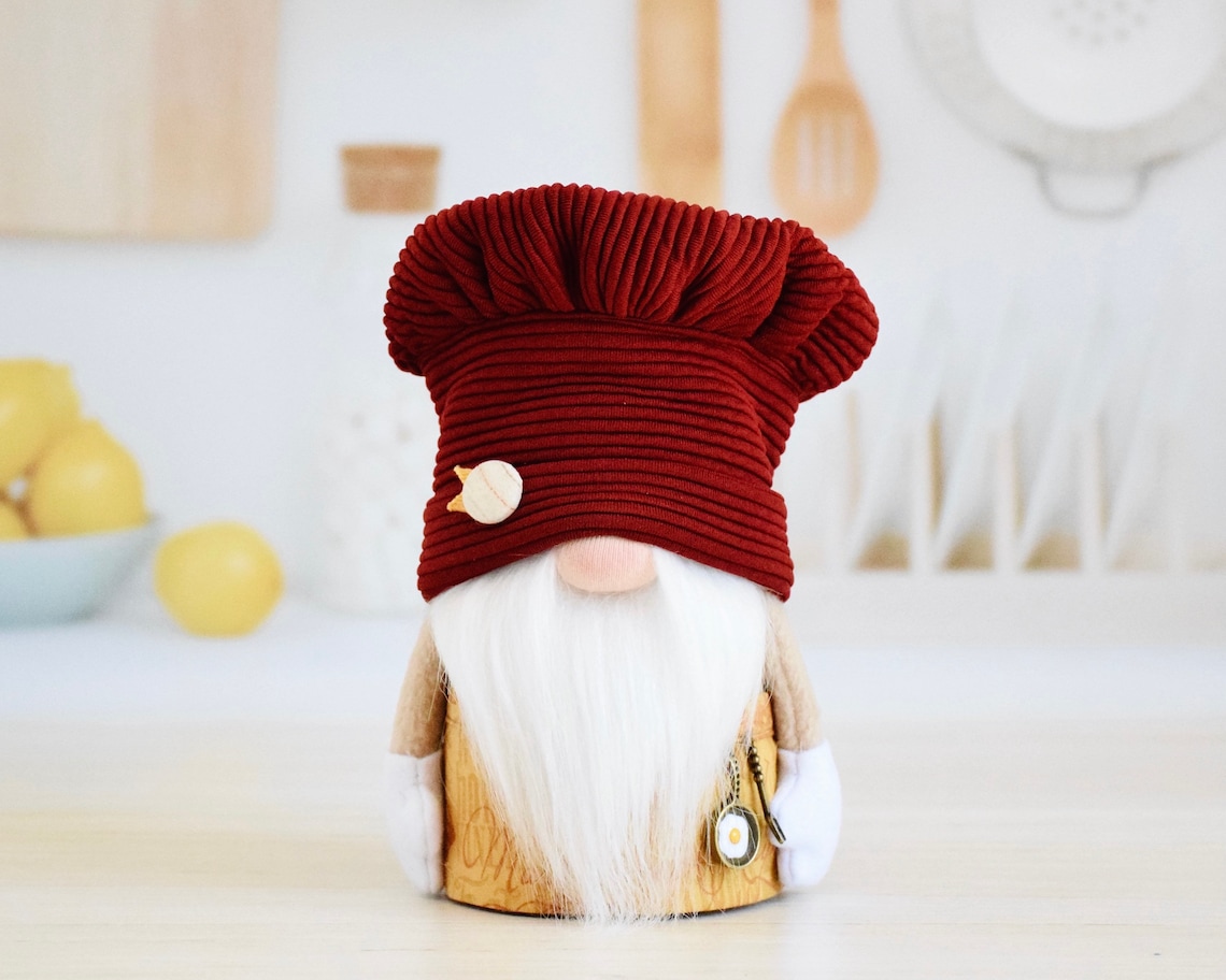 Kitchen Gnome Decorating Gnomes Chef Gnome Gift for Luck Gift - Etsy Canada