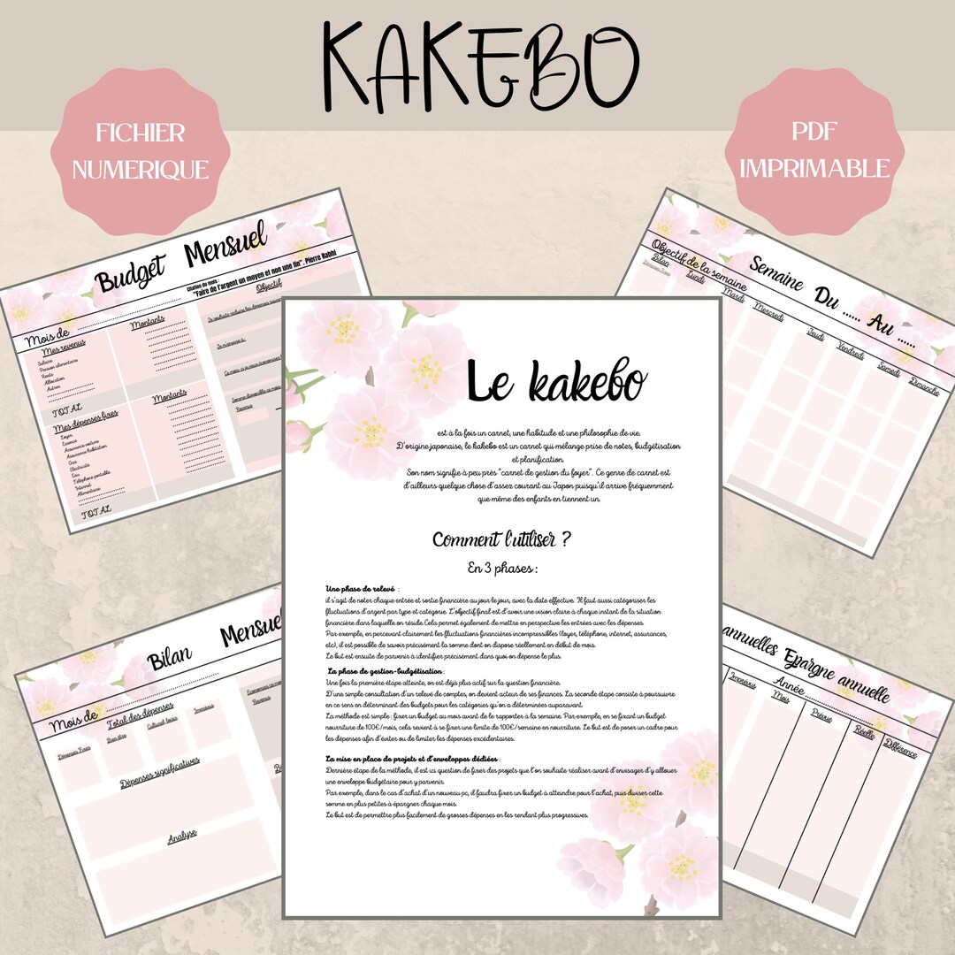 Kakebo Printable Kakeibo Expense Tracking Budget Template - Etsy