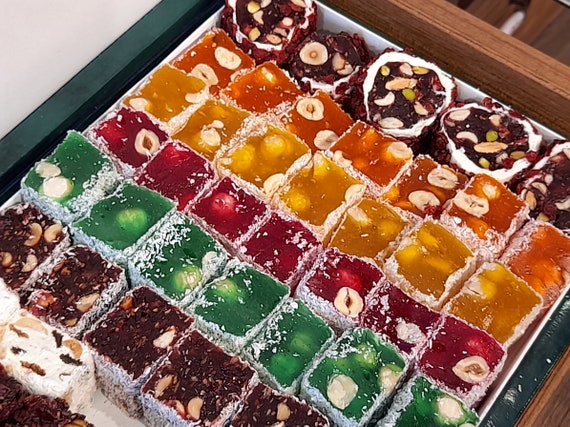 Mixed Turkish Delight with different flavor | Etsy