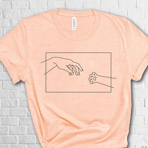 Hand and Cat Paw Shirt Human Hand and Cat Paw Shirt Cat - Etsy