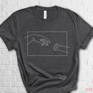 Hand and Cat Paw Shirt Human Hand and Cat Paw Shirt Cat - Etsy