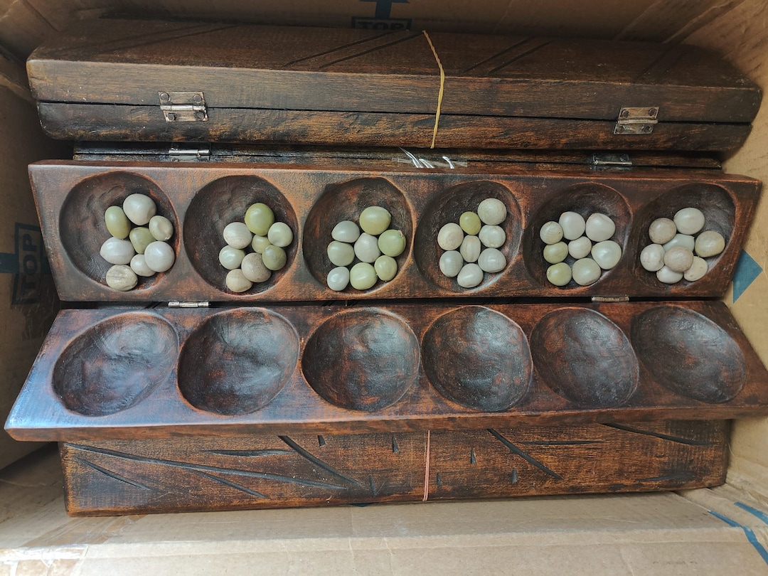 Ayo Game/ Awele/ Oware/ Mancala Board Game - Etsy