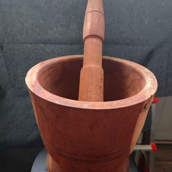 African Fufu Mortar and Pestle - Etsy