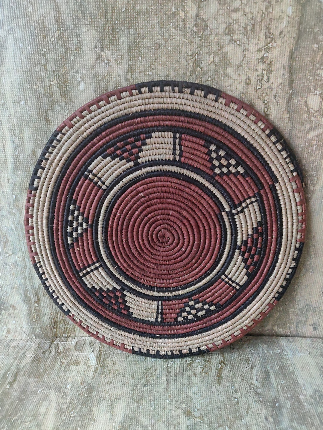 Hausa, Hand-woven Charger/ Place Mat - Patterned - Etsy