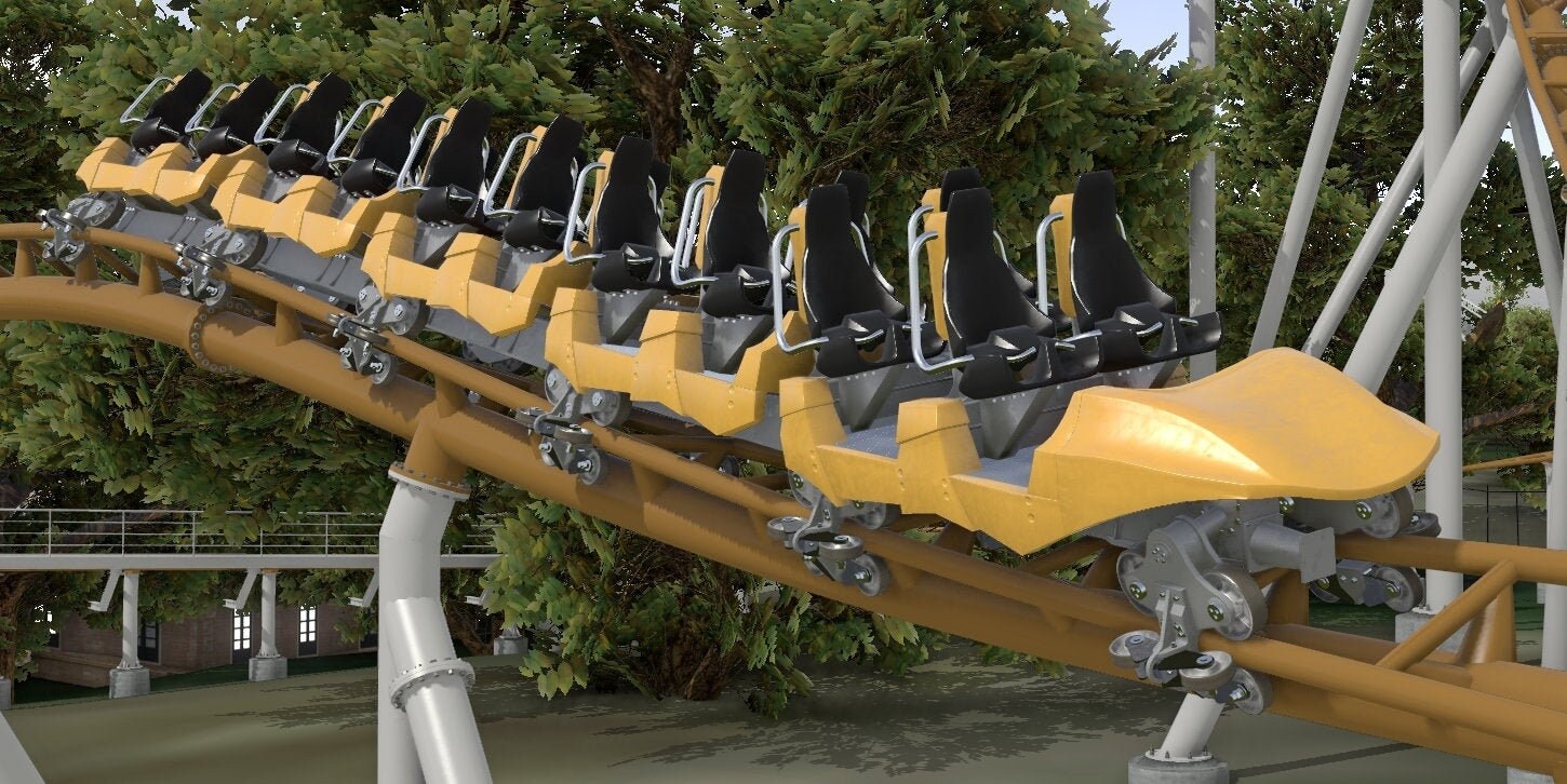 Intamin Style Modern LSM Trains | Etsy