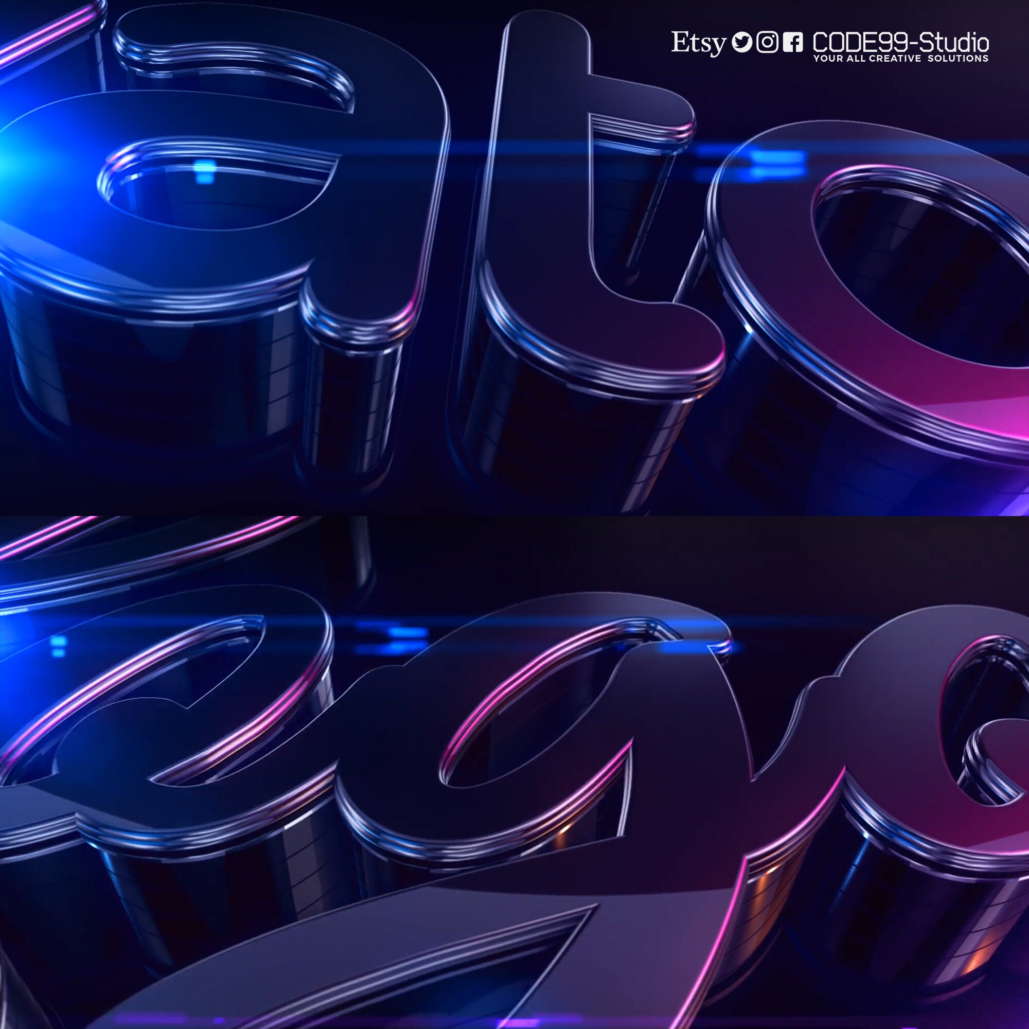 Custom Metallic 3d Logo Animation, Cinematic 3d Inscription, 3D Logo ...