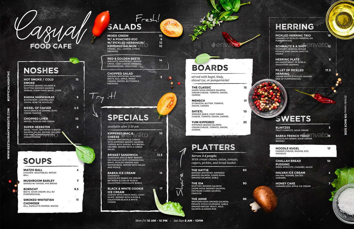 Animated Food Menu for Restaurants, Restaurant Menu Animation, Custom ...