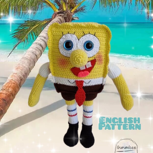 Spongebob Keychain - Etsy