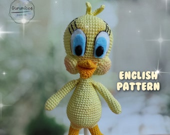 Amigurumi Pattern Hello Tweety Crochet Amigurumi Toy - Etsy