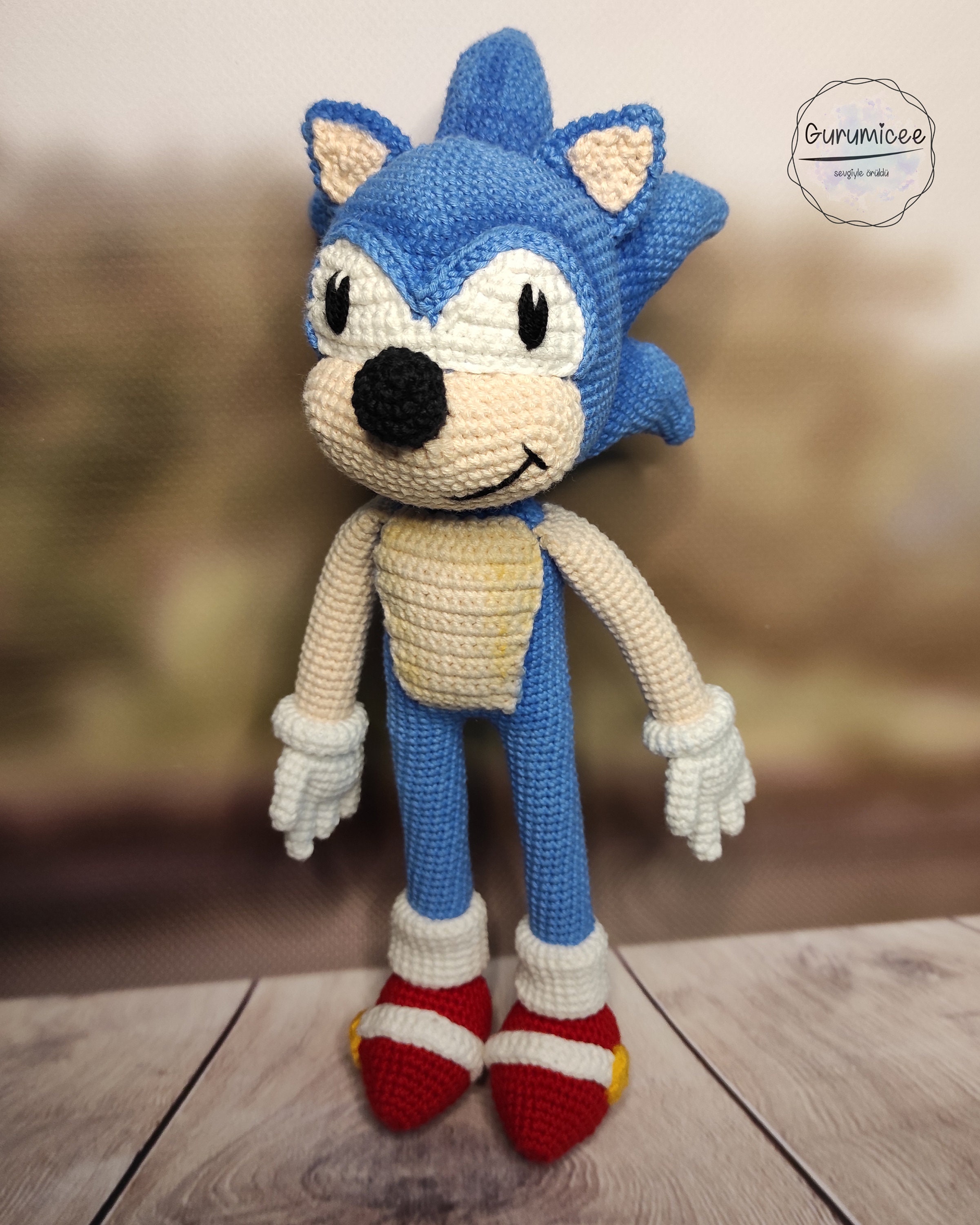 Amigurumi Sonic the Hedgehog English Pattern Crochet - Etsy UK