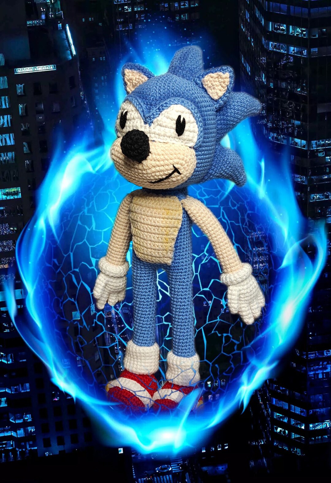 Amigurumi Sonic the Hedgehog English Pattern Crochet - Etsy