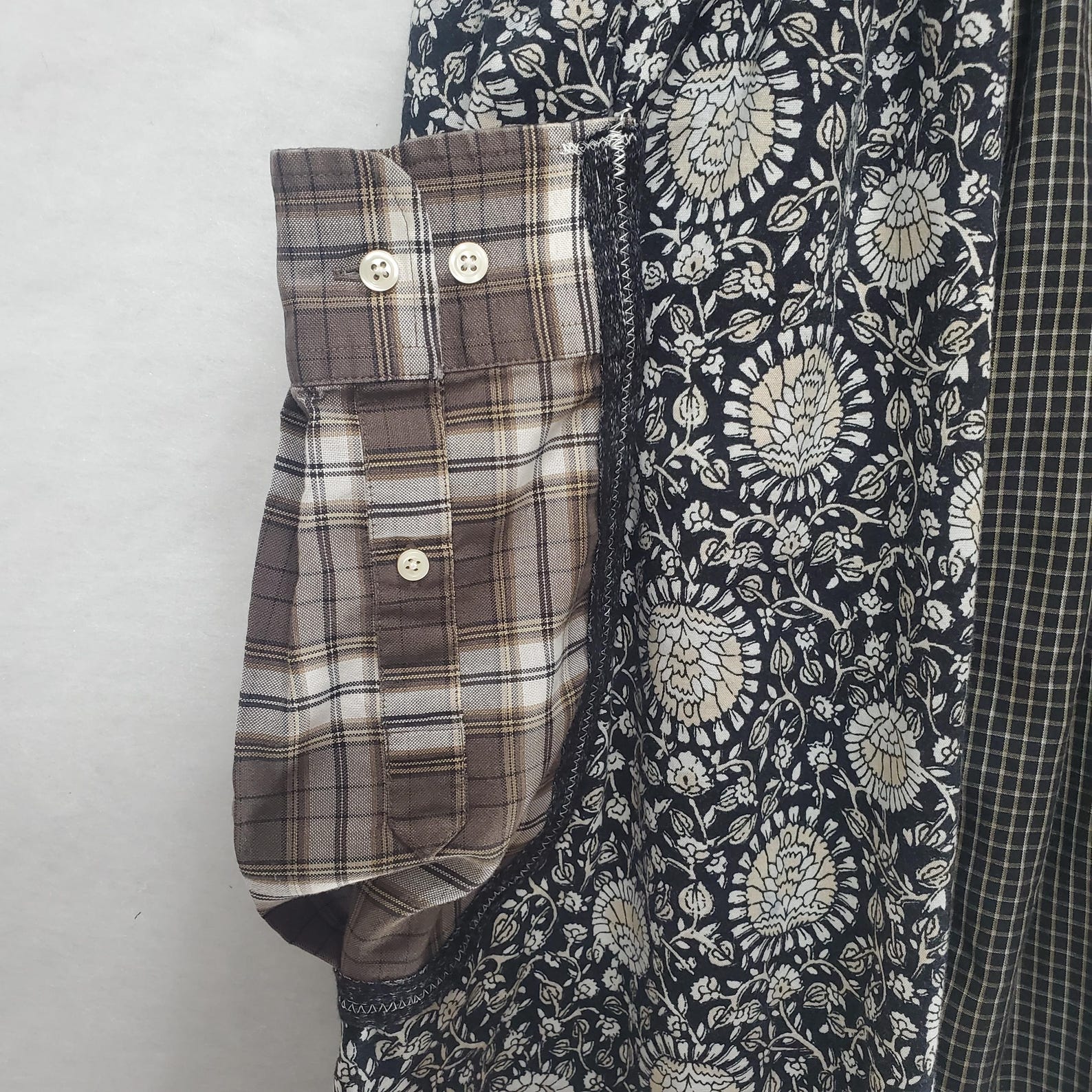 M-XL Plaid Pinafore Dress Button Front Country Farmgirl Cozy Soft ...
