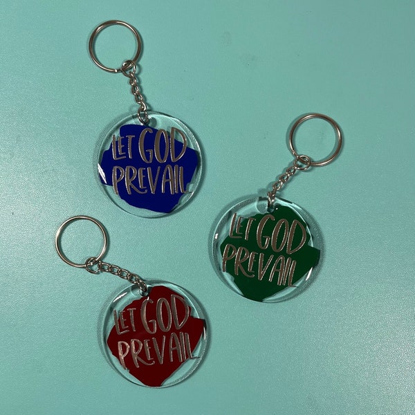 Let God Keychain - Etsy