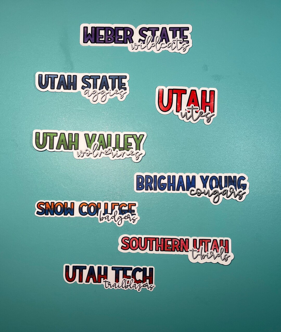 Utah College & University Vinyl Stickers | Gift for Students and Alumni ...