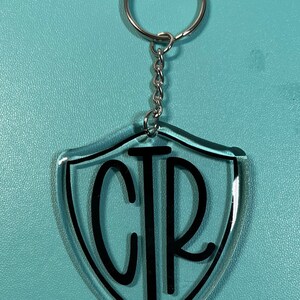 CTR Shield Acrylic Keychain | LDS Gift for Missionaries & Youth ...