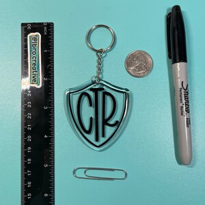 CTR Shield Acrylic Keychain | LDS Gift for Missionaries & Youth ...