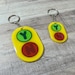Bluey Inspired Yes/no Button Acrylic Keychain - Etsy