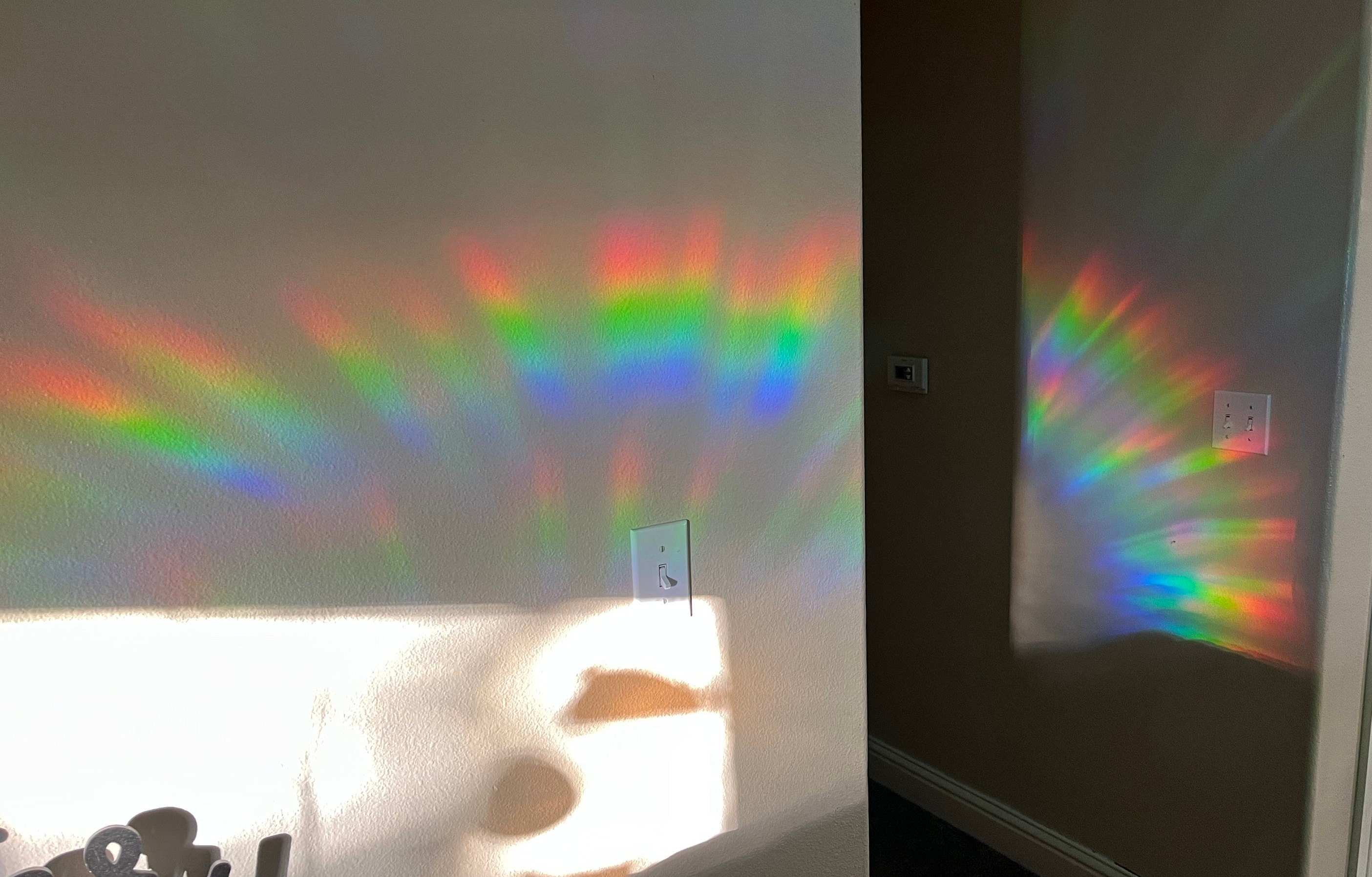 Boho Rainbow Static Cling Suncatcher | Stained Glass Window Film Decal ...