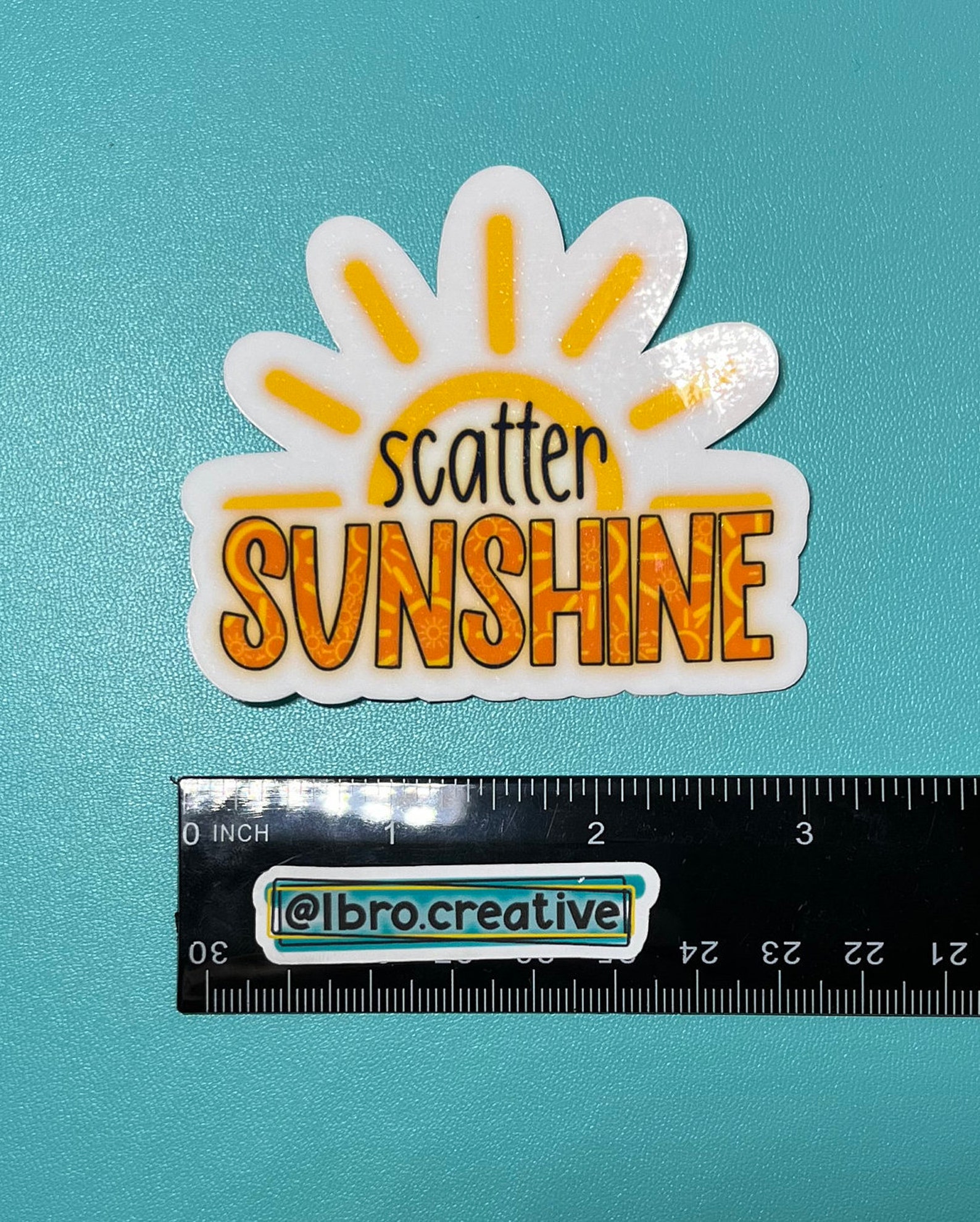 Scatter Sunshine Vinyl Sticker | Sun Drawing Decal | Inspirational ...