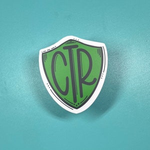 CTR Choose the Right Shield Vinyl Sticker - LDS Decal for Laptops ...