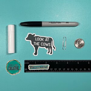 Look at the Cows Vinyl Sticker Gift for Paranormal Enthusiasts ...