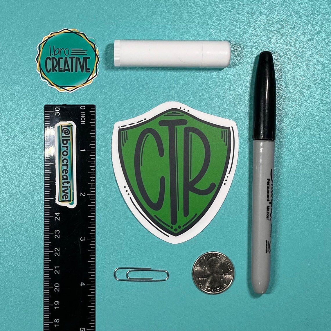 CTR Choose the Right Shield Vinyl Sticker - LDS Decal for Laptops ...